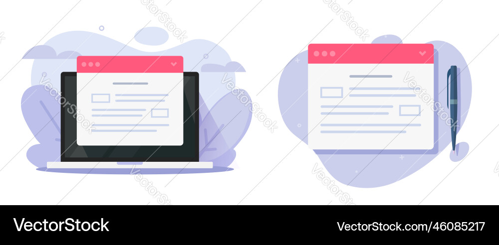 Application filling online digital electronic tax Vector Image