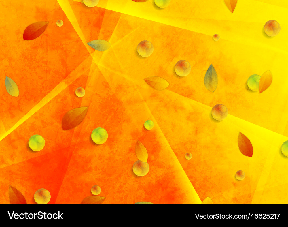 Bright grunge orange autumn background Royalty Free Vector