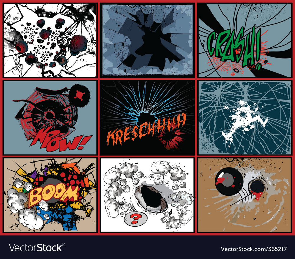 Destroy backgrounds Royalty Free Vector Image - VectorStock