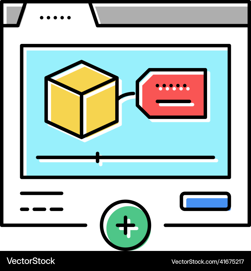 Promote product color icon Royalty Free Vector Image