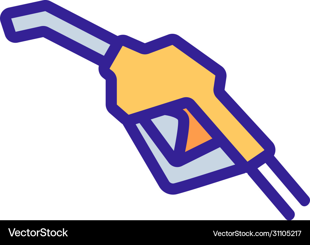 Refueling gun with lever icon outline Royalty Free Vector
