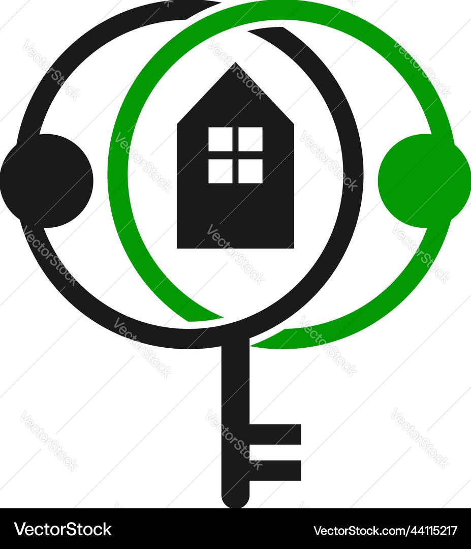 Team real estate logo template isolated Royalty Free Vector