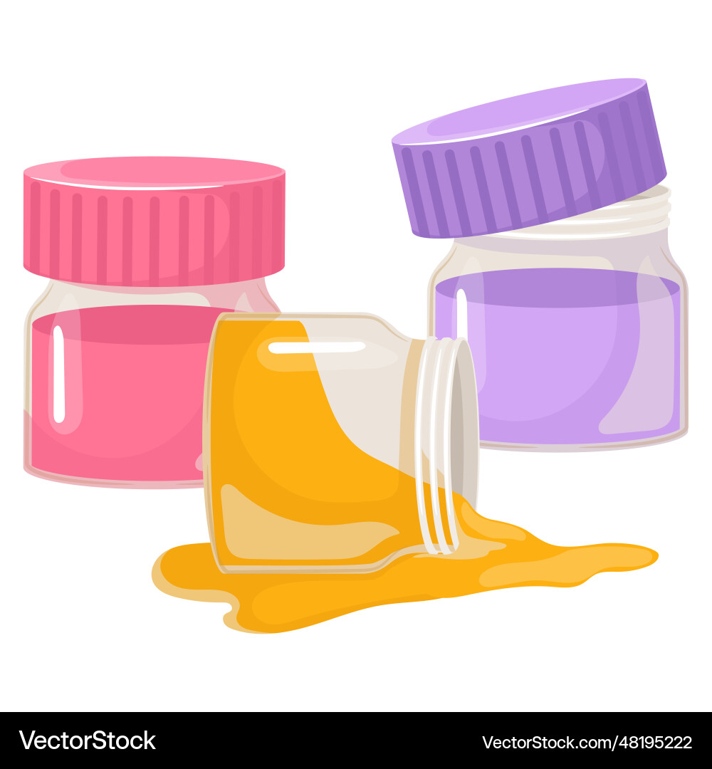 A set of paints for creativity Royalty Free Vector Image
