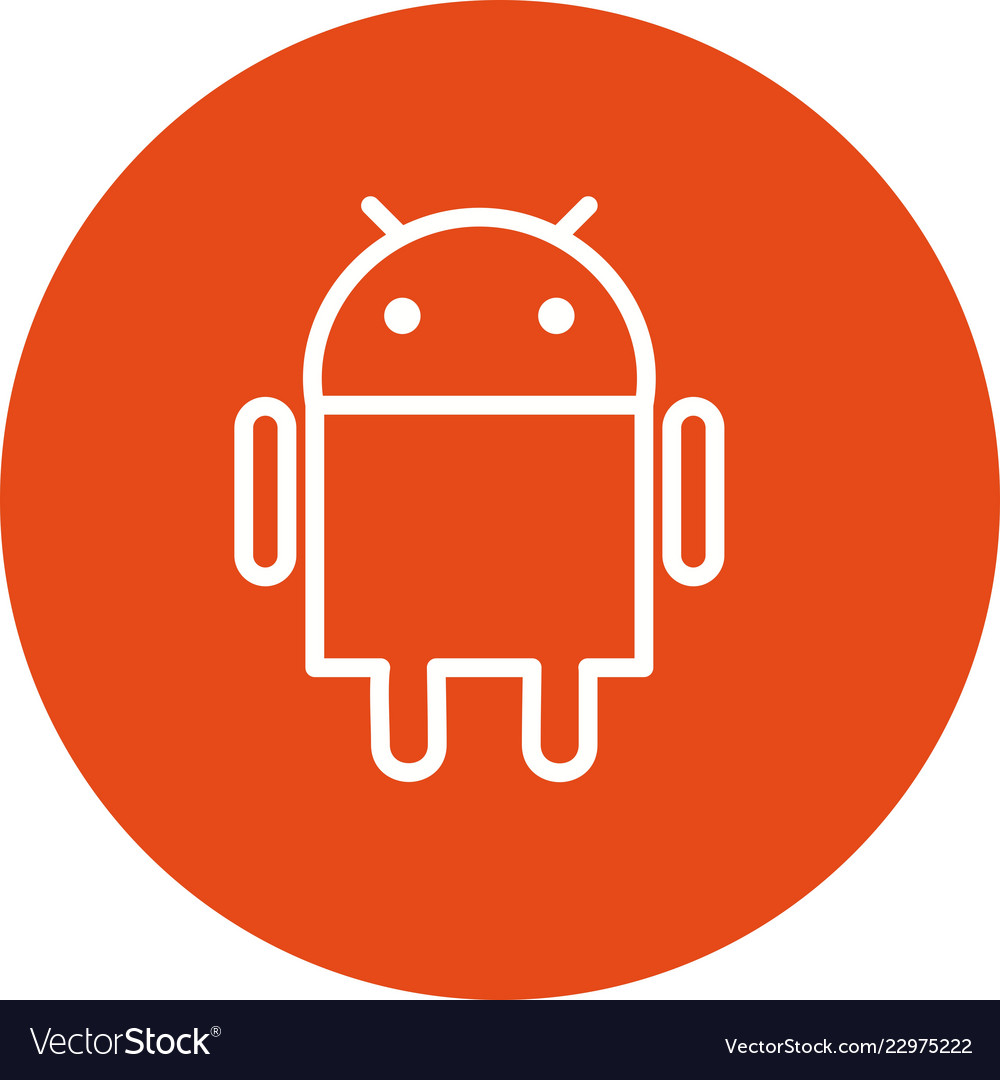 Android icon Royalty Free Vector Image - VectorStock