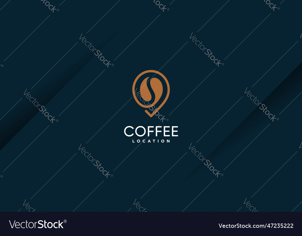 Coffee logo template with creative elements Vector Image