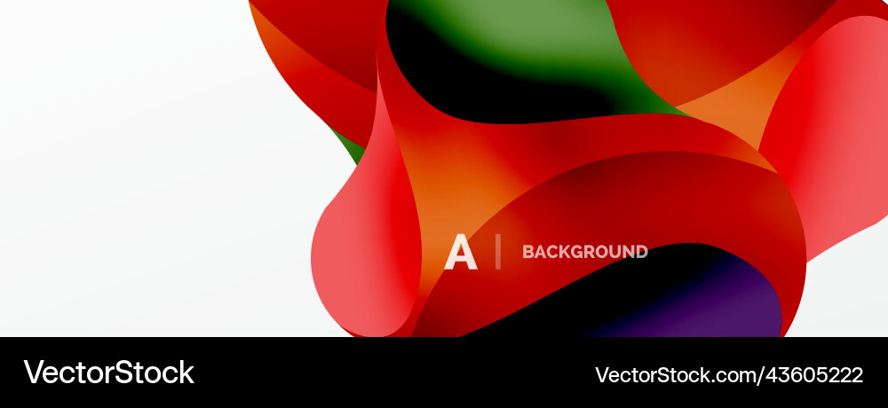 Flowing geometric shapes minimalist abstract Vector Image