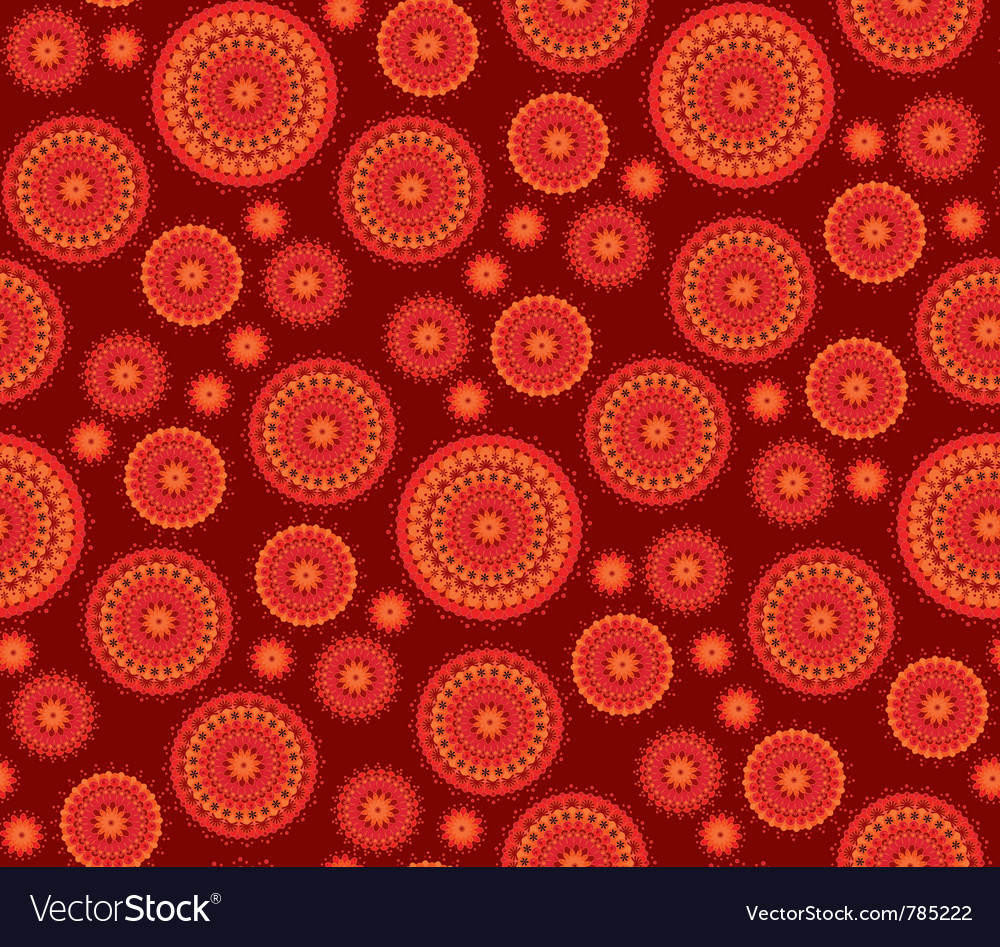 Red summer sun pattern Royalty Free Vector Image