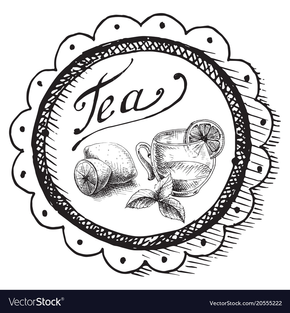 Tea collection elements Royalty Free Vector Image