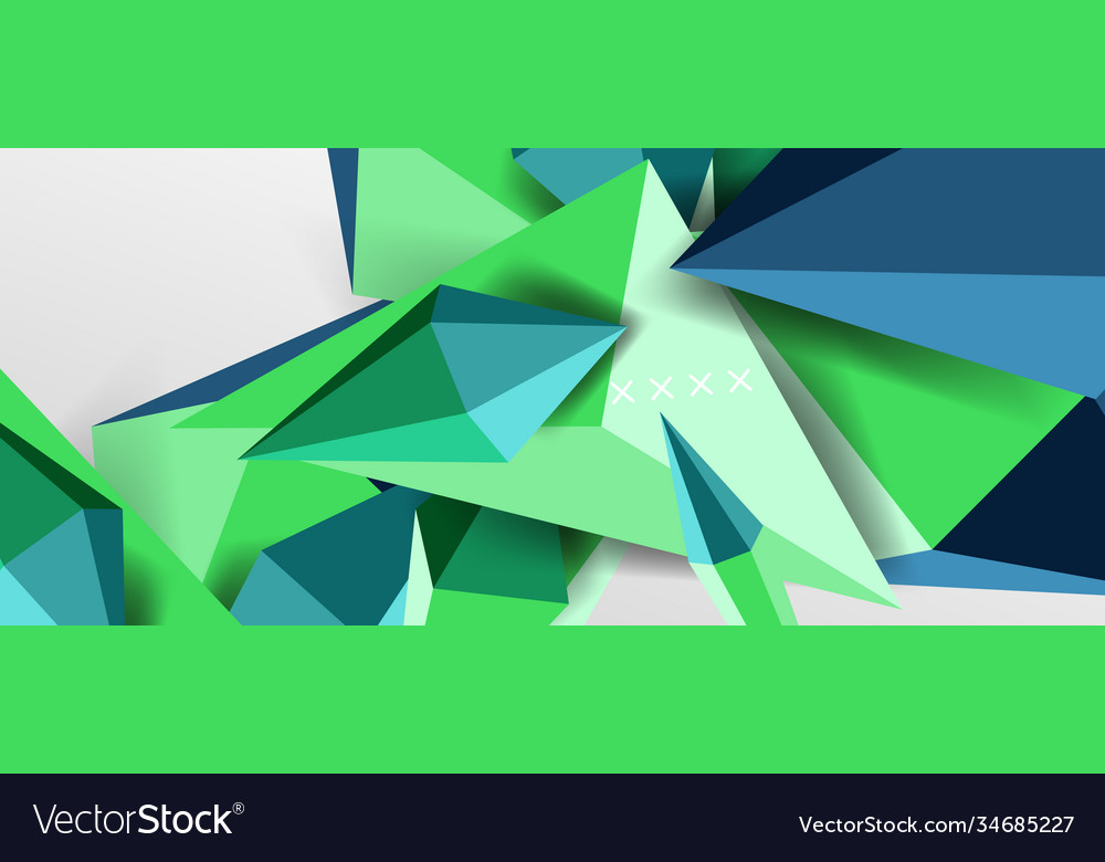 3d low poly abstract shape background Royalty Free Vector