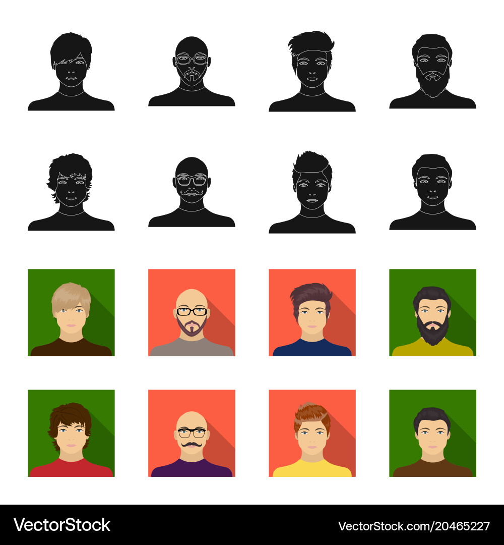 Appearance of the young guy face Royalty Free Vector Image