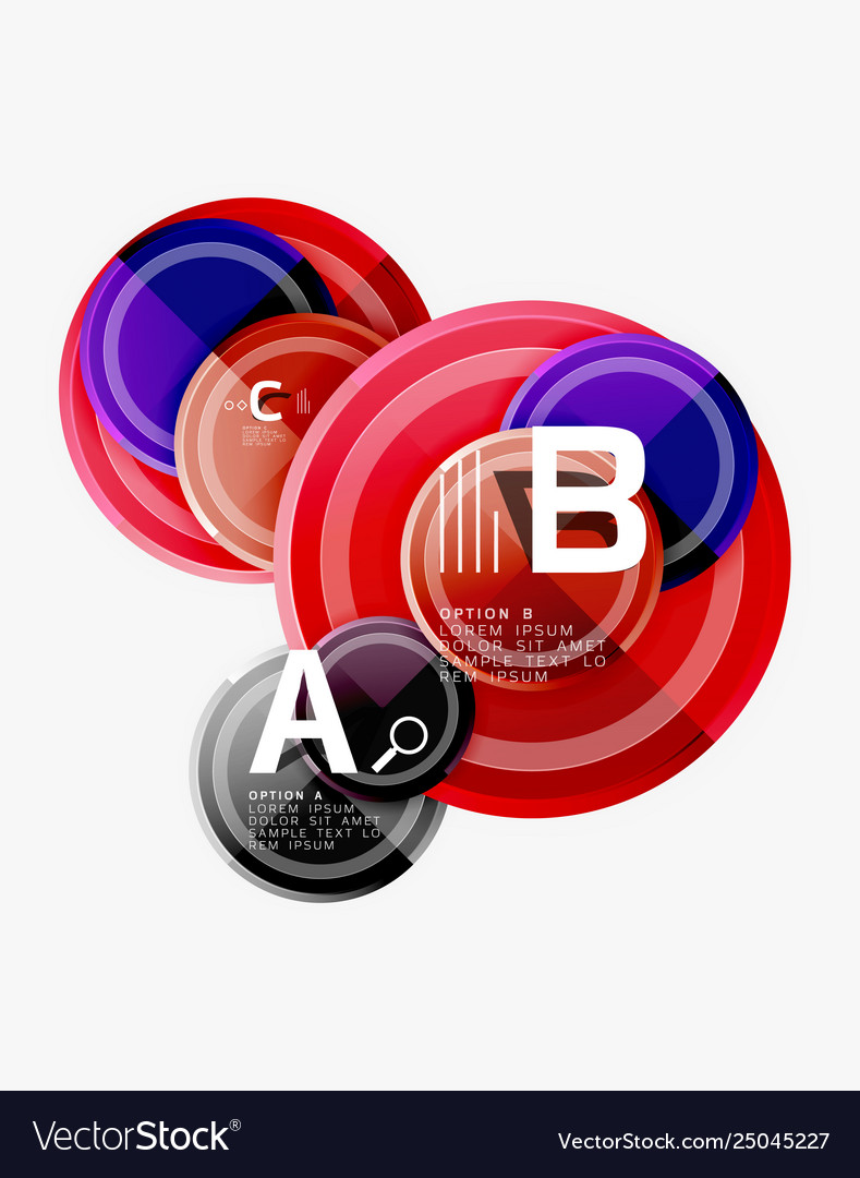 Circular pattern abstract circles composition Vector Image