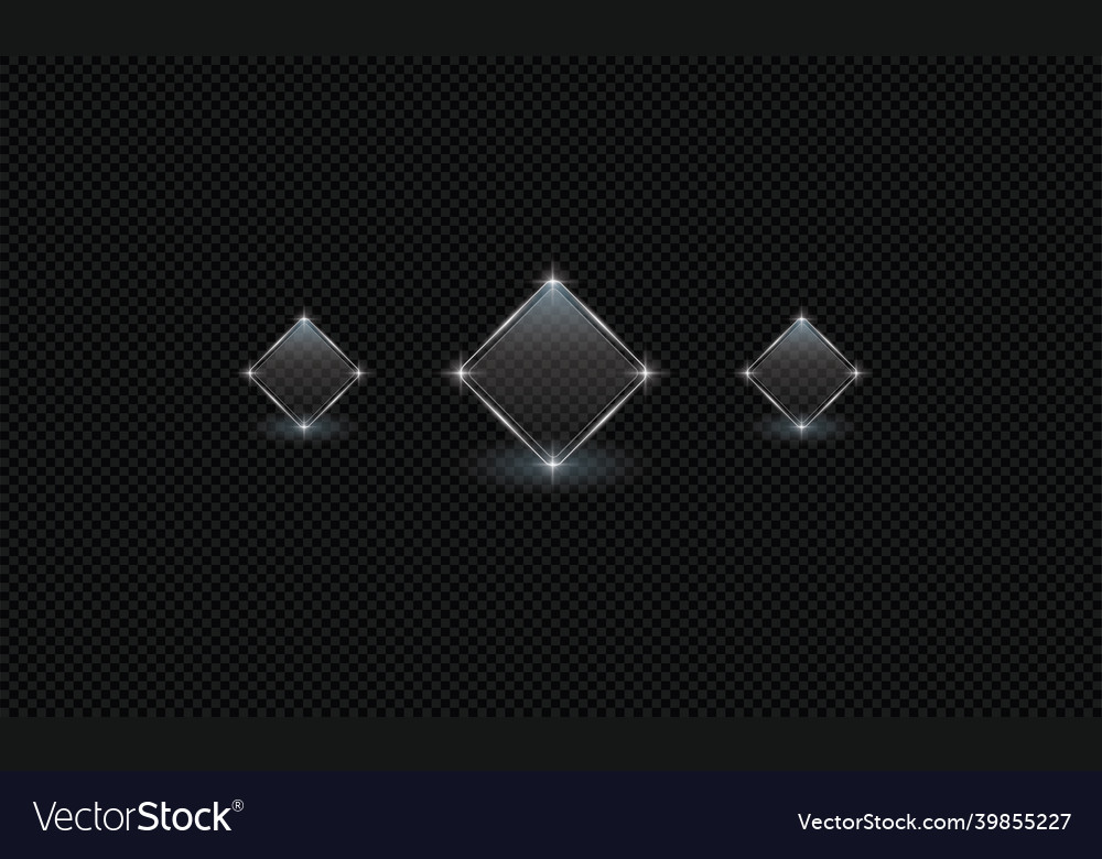 Golden frame shining rectangle light effect Vector Image