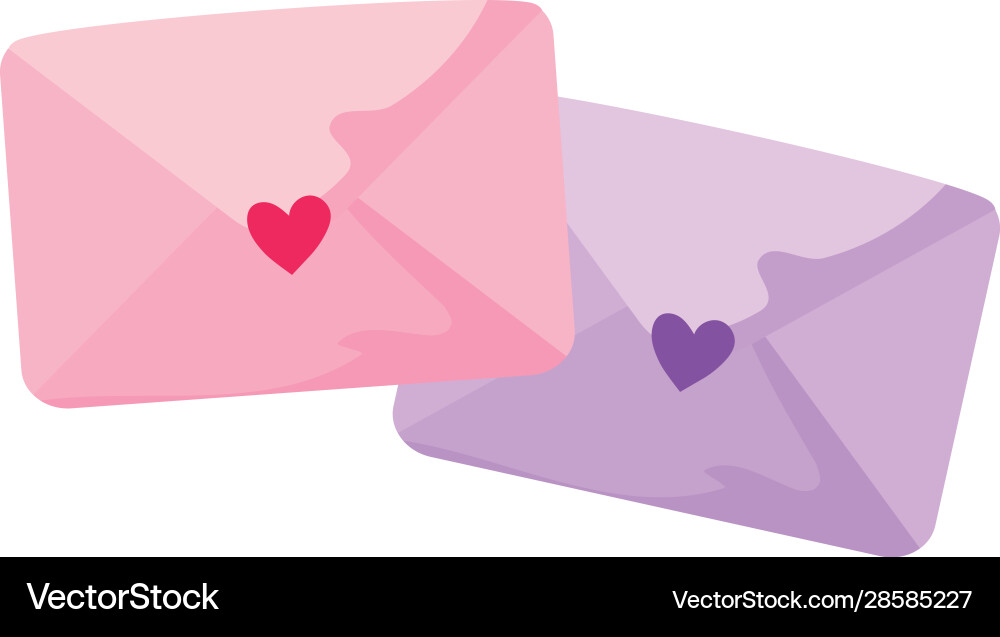 Love cards with hearts design Royalty Free Vector Image