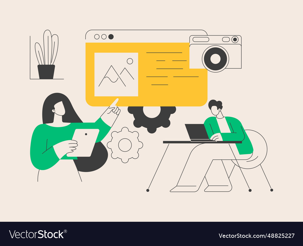 Photography Workshop Abstract Concept Royalty Free Vector