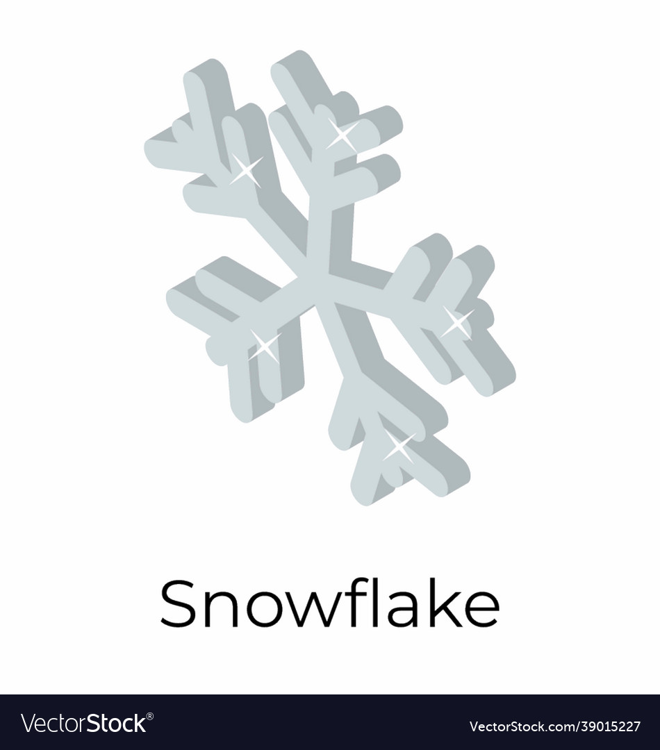 Snowflake Royalty Free Vector Image - VectorStock