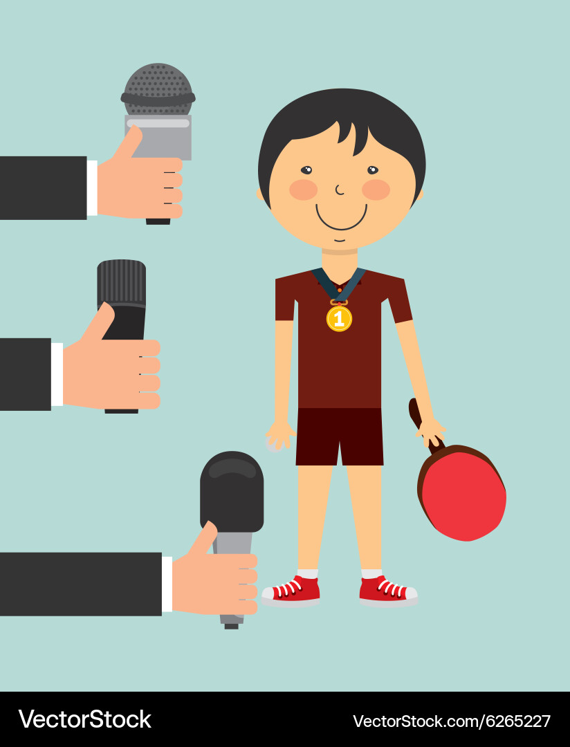 Sports news Royalty Free Vector Image - VectorStock