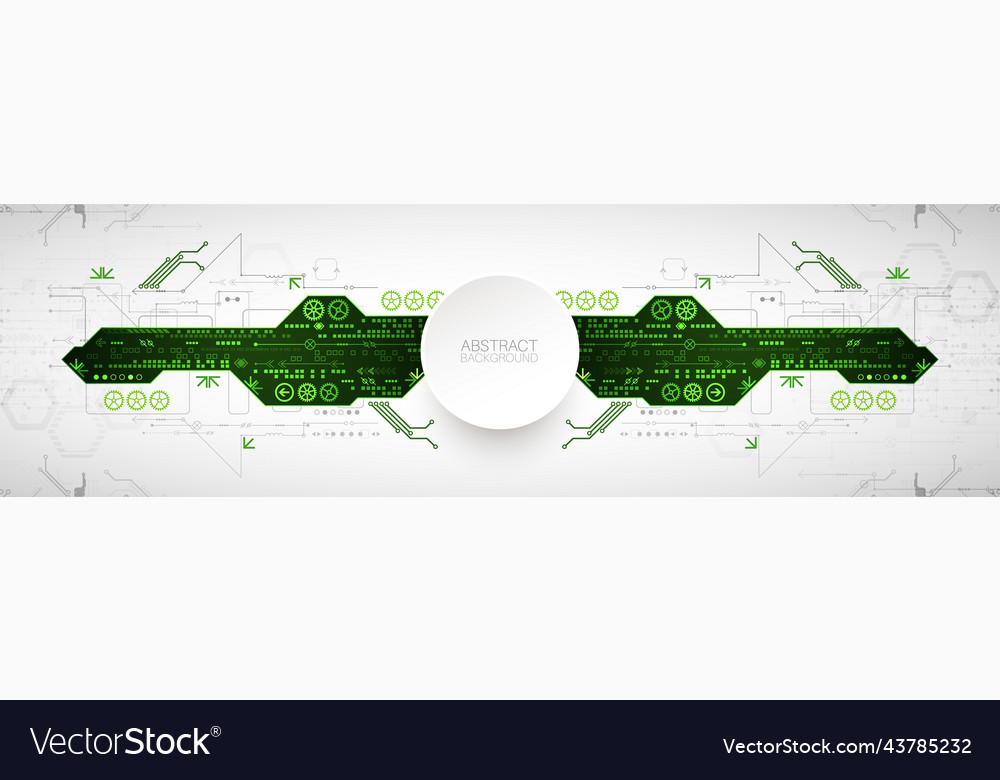 Abstract technology concept high computer color Vector Image