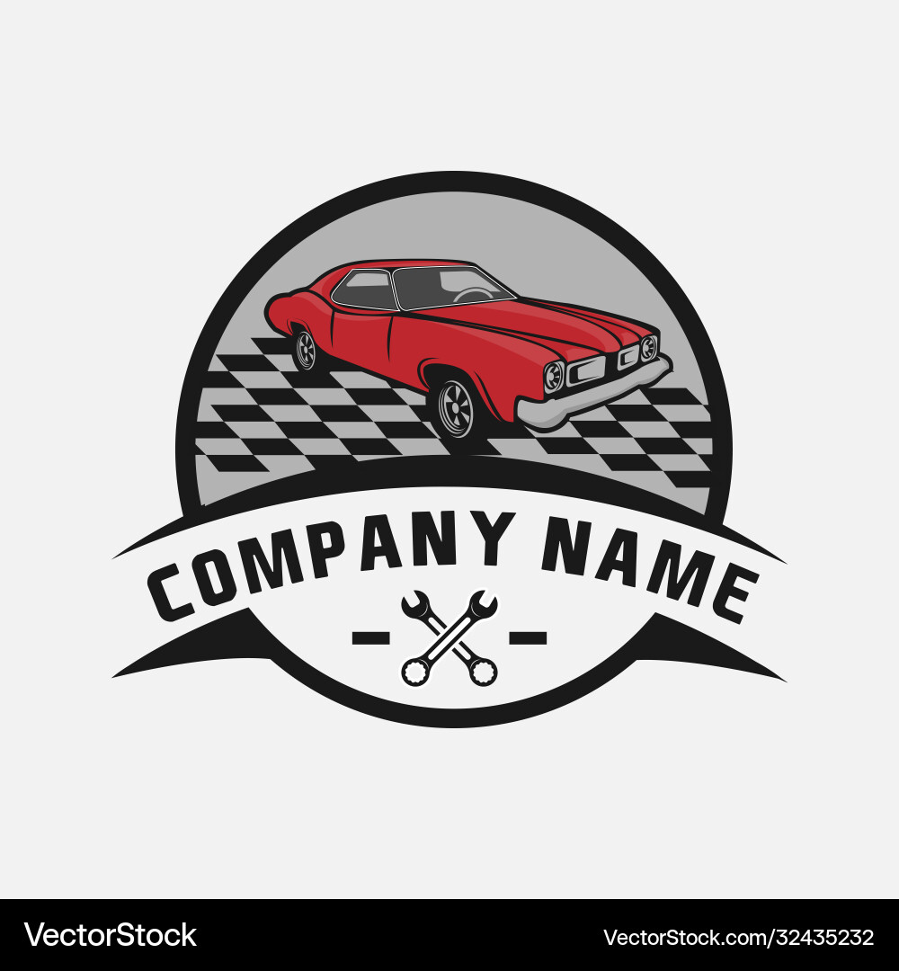 Auto repairing logo automotive Royalty Free Vector Image