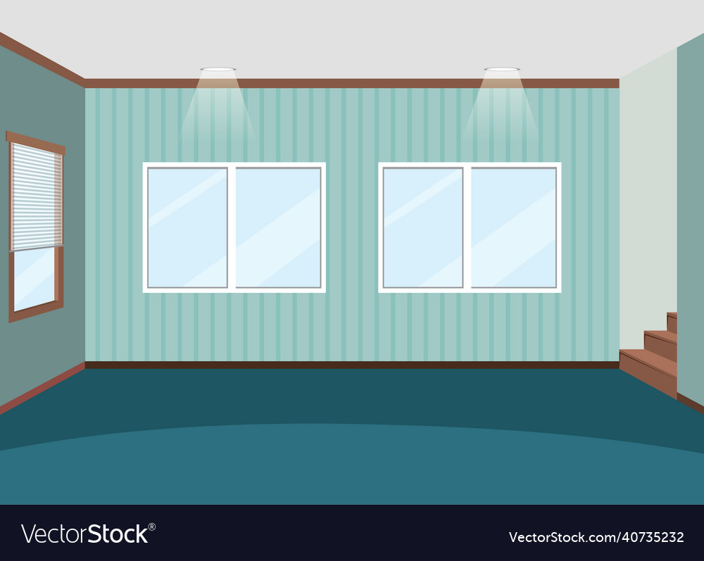 Empty room interior design Royalty Free Vector Image