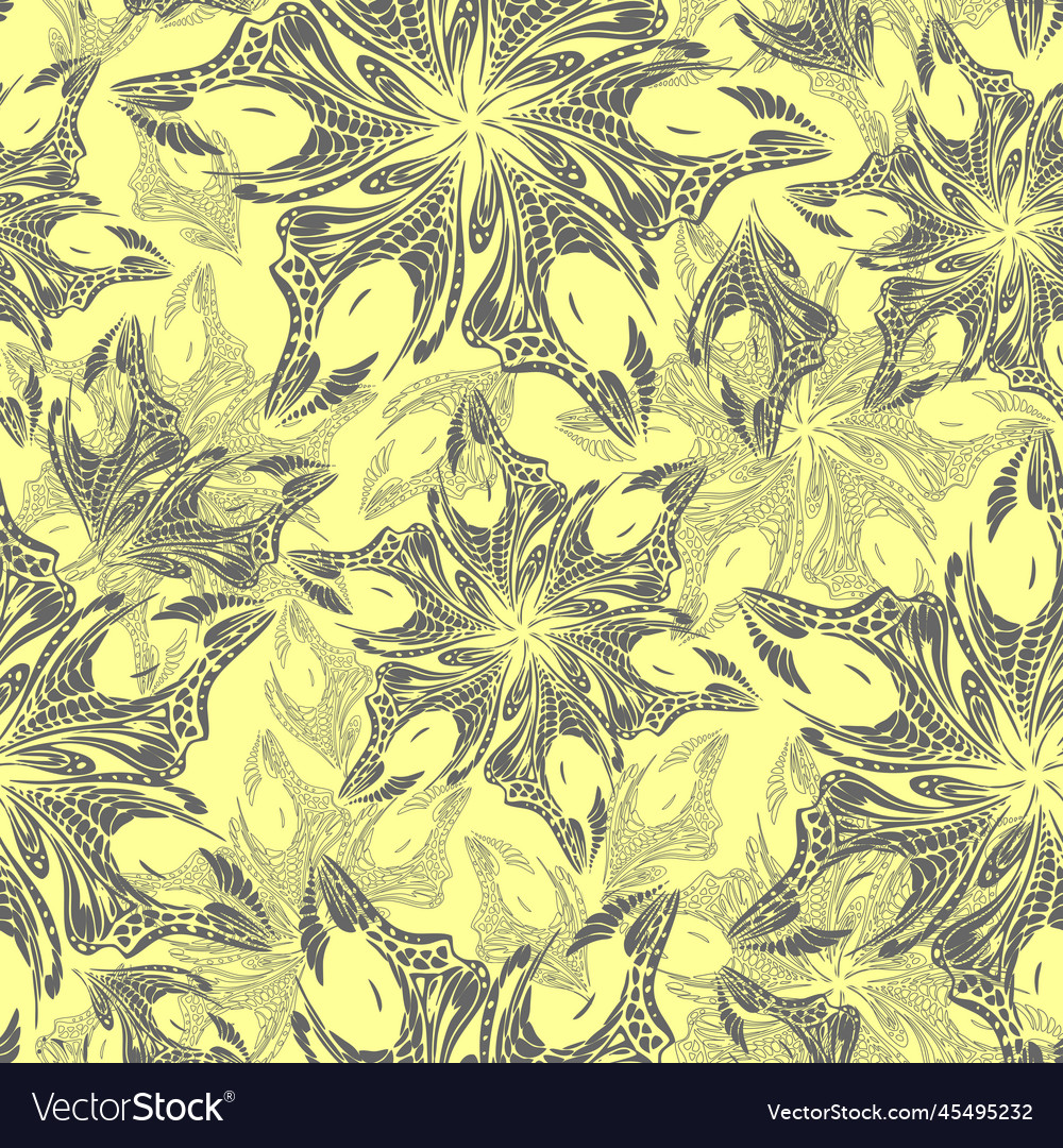 Seamless gray openwork pattern of abstract Vector Image