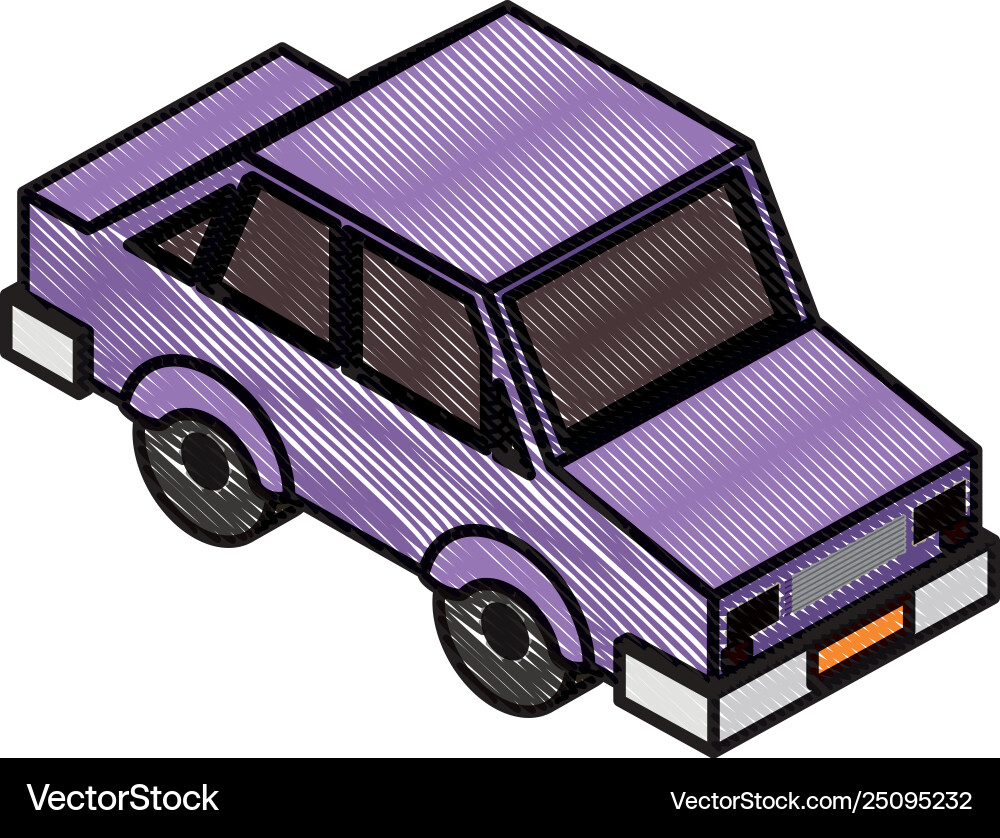 Sedan car isometric icon Royalty Free Vector Image