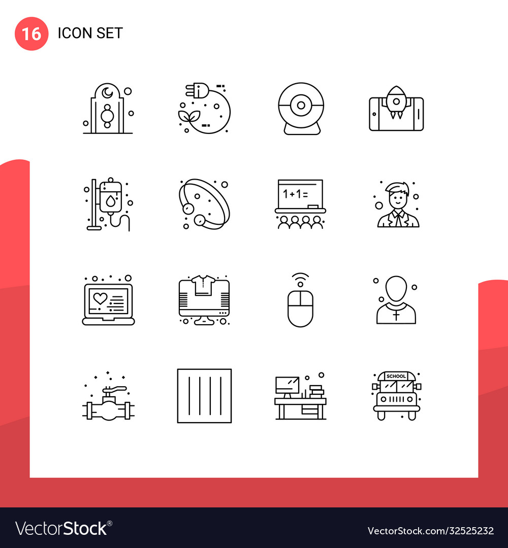 User interface pack 16 basic outlines drip Vector Image User interface pack 16 basic outlines drip Vector Image