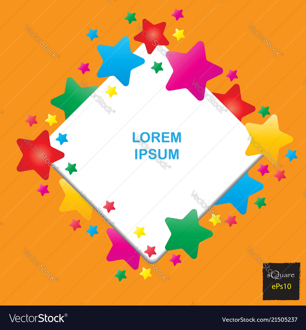 Design square elements for template frame Vector Image