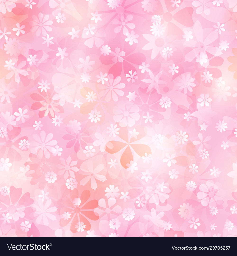 Seamless pattern flowers Royalty Free Vector Image
