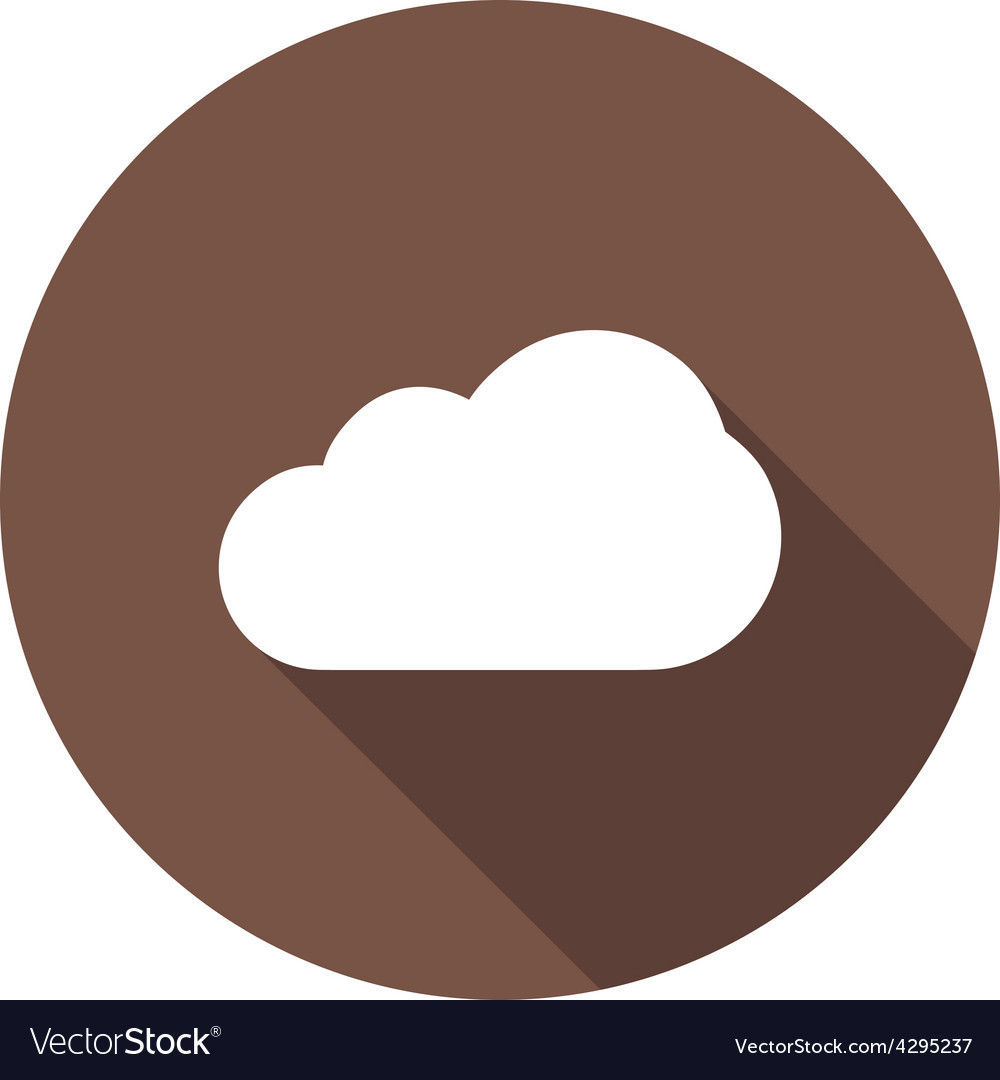 Single cloud Royalty Free Vector Image - VectorStock