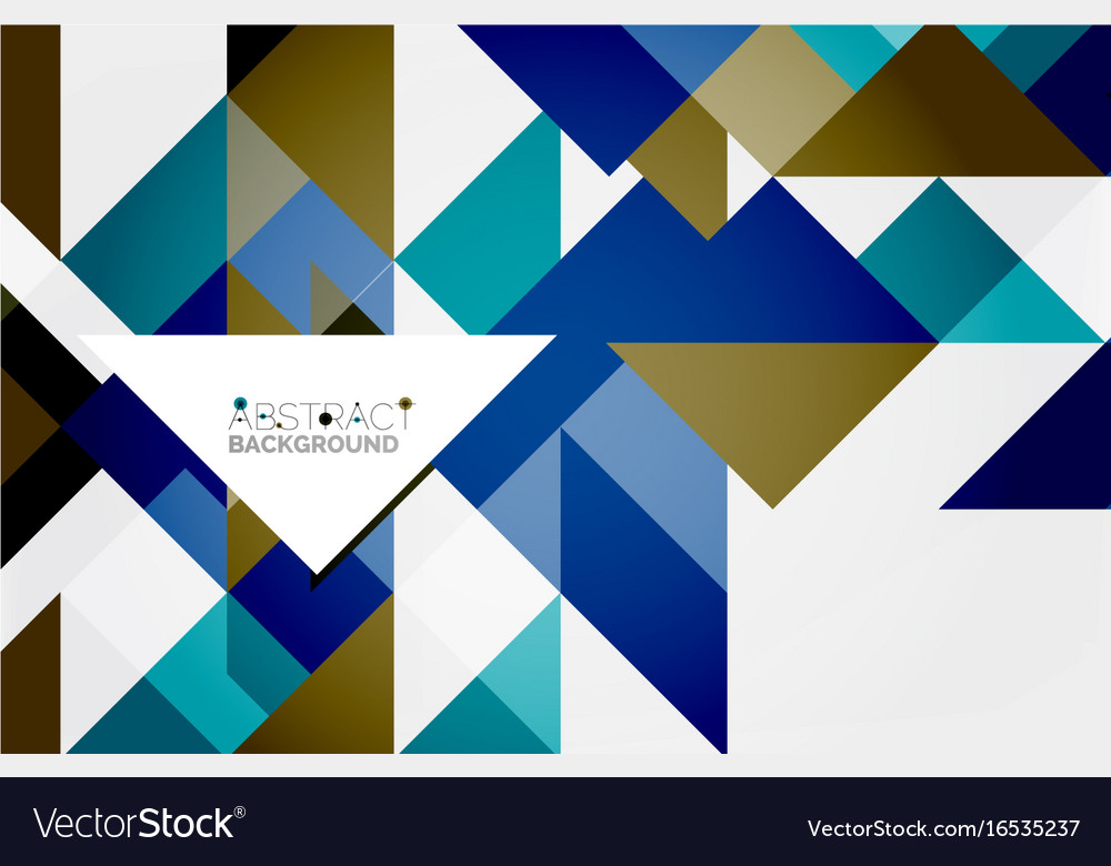 Triangle pattern design background Royalty Free Vector Image