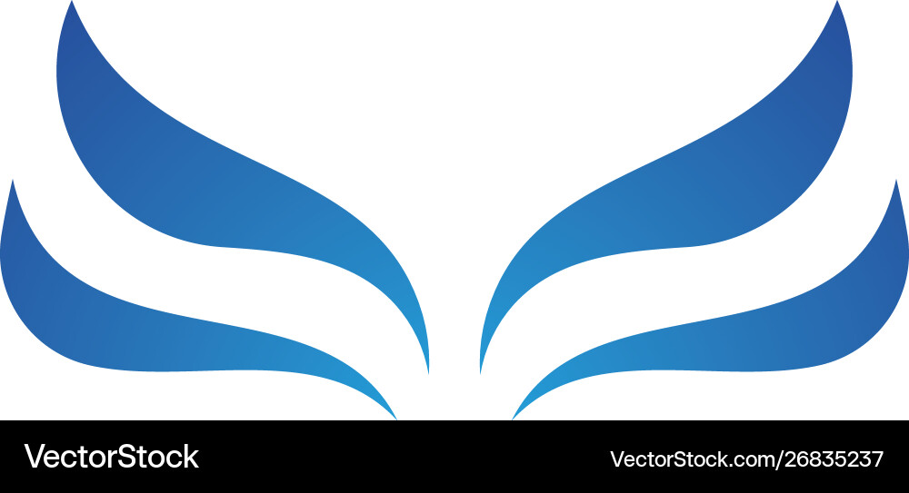 Wing logo template Royalty Free Vector Image - VectorStock