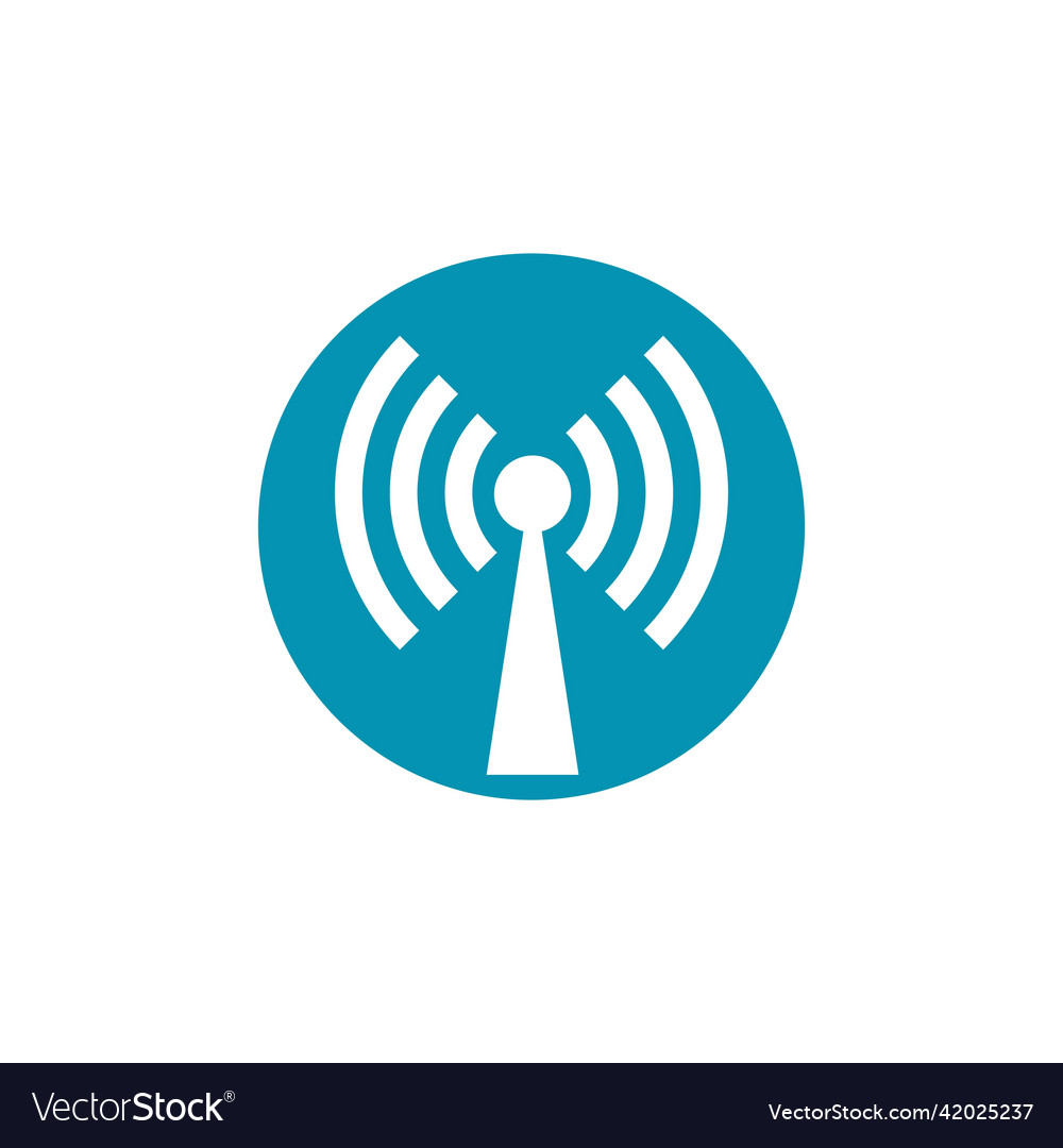 Wireless logo Royalty Free Vector Image - VectorStock