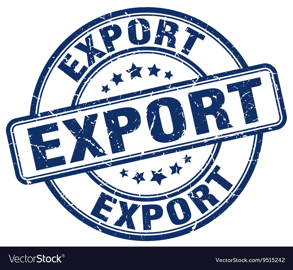Export stamp Royalty Free Vector Image - VectorStock