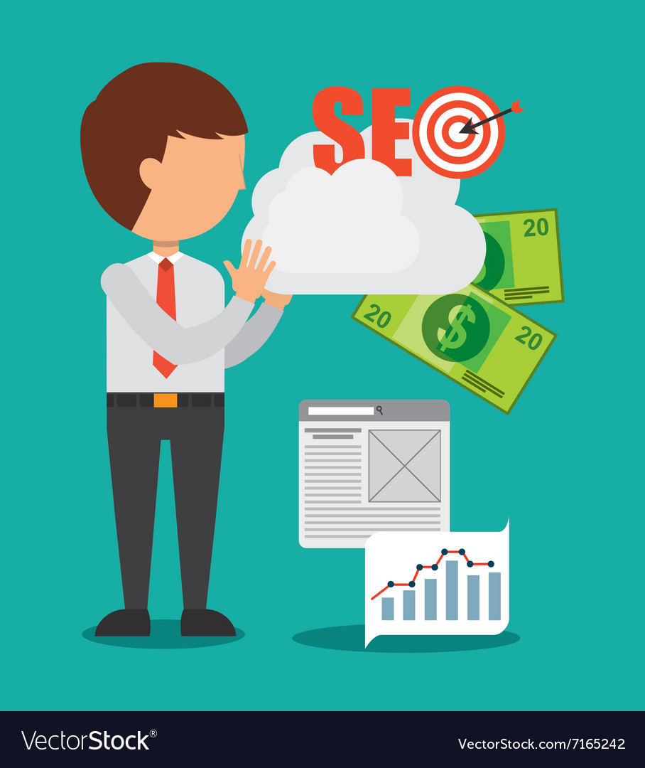 Search engine optimization Royalty Free Vector Image