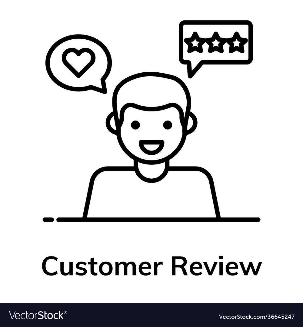 Customer reviews Royalty Free Vector Image - VectorStock