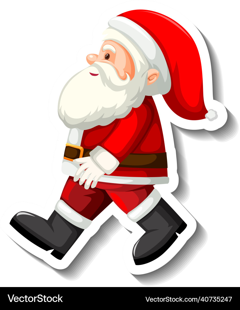Santa claus cartoon character Royalty Free Vector Image