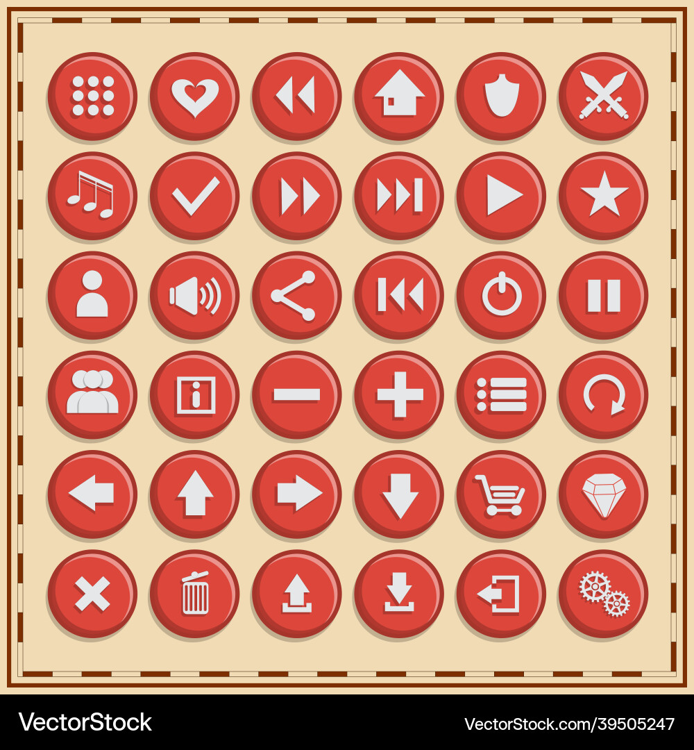 Set of icons Royalty Free Vector Image - VectorStock