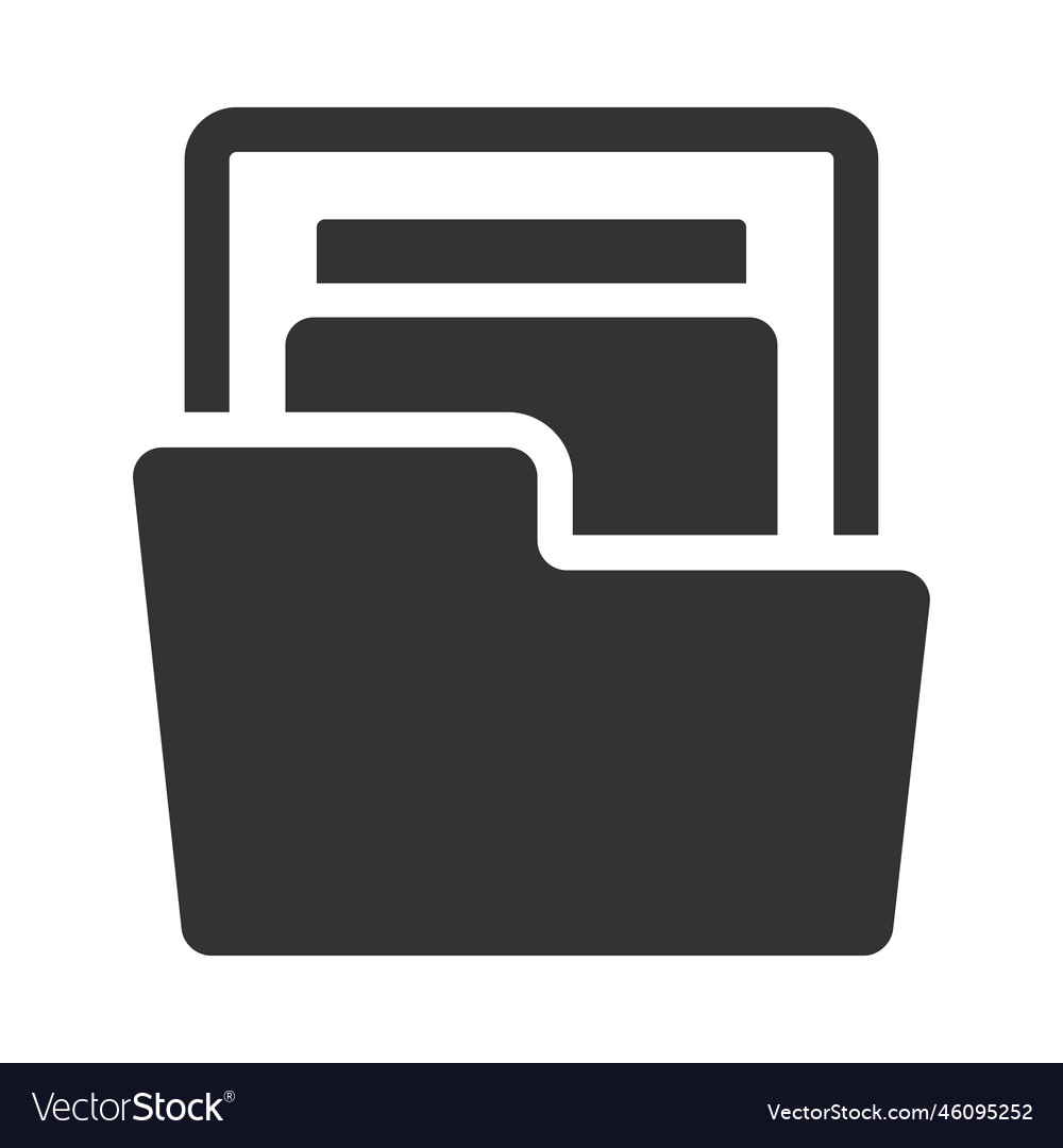 Archive folder icon Royalty Free Vector Image - VectorStock