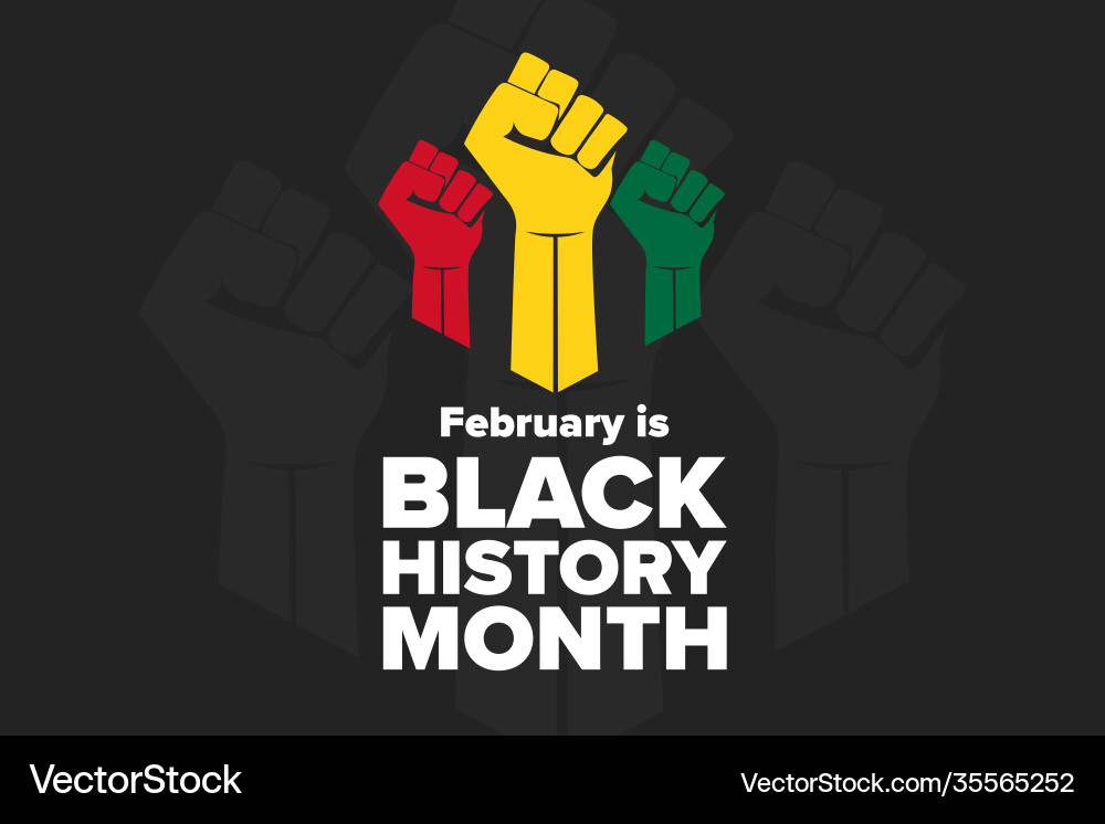 February is national black history month holiday Vector Image
