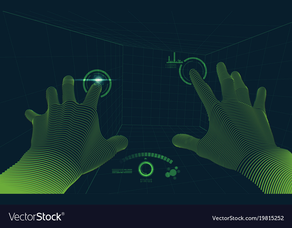 Virtualhands2 Royalty Free Vector Image - VectorStock