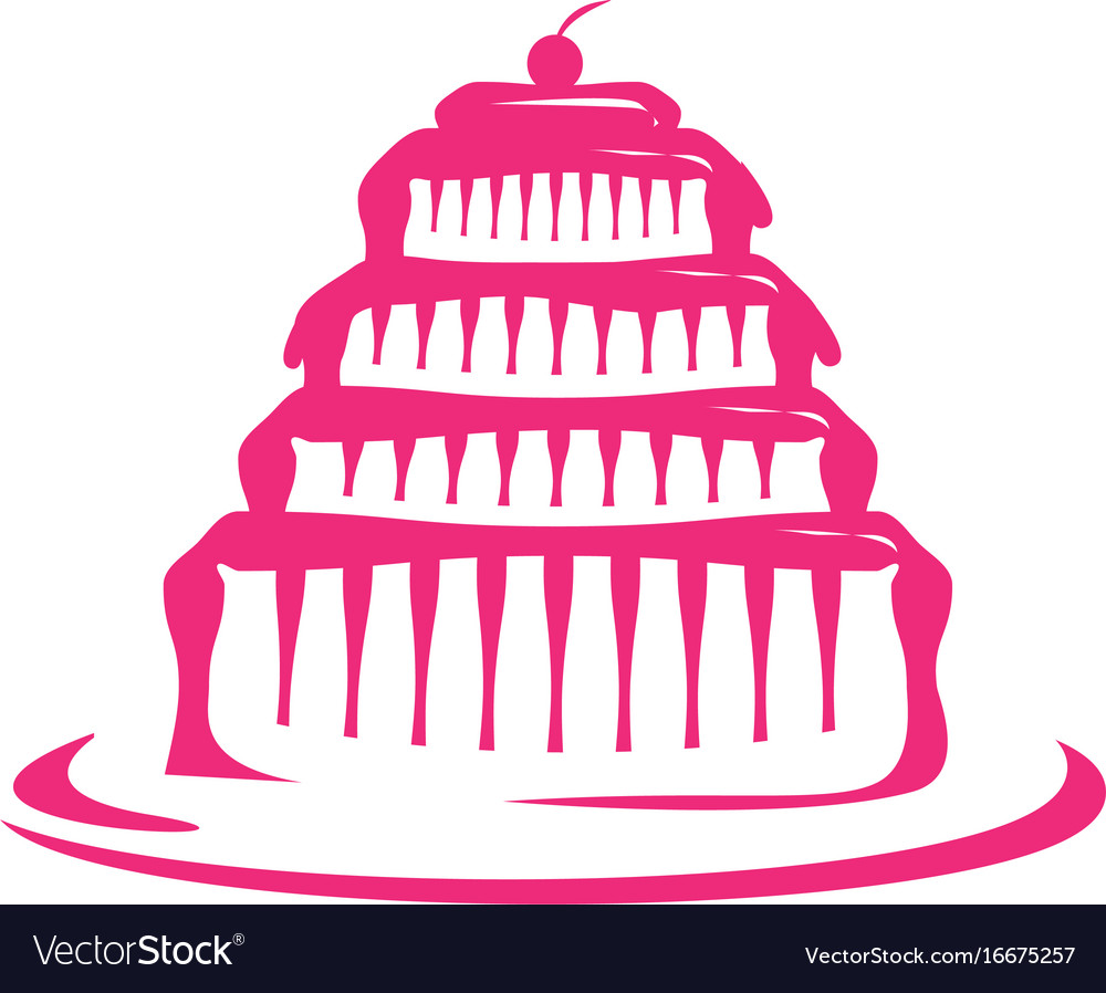 Cake Royalty Free Vector Image - VectorStock
