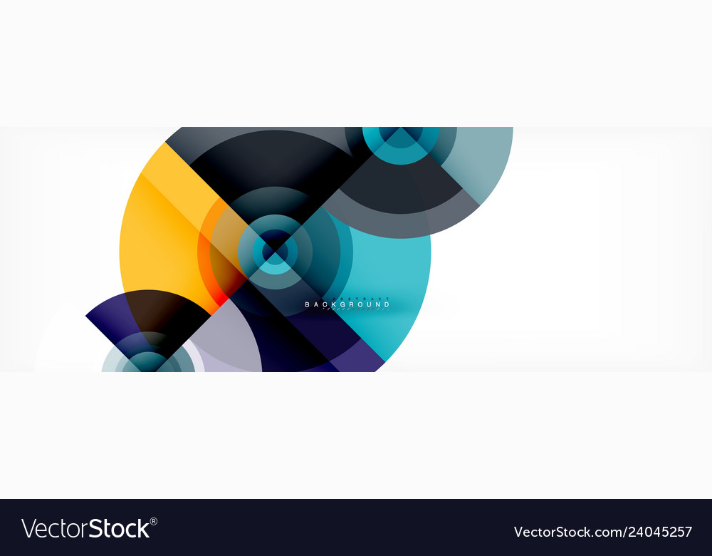 Geometric circle abstract background creative Vector Image