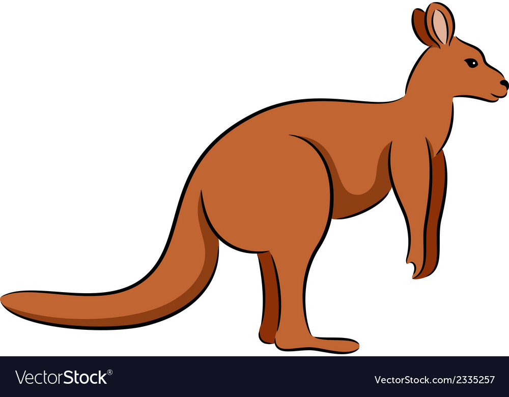Kangaroo Royalty Free Vector Image - VectorStock