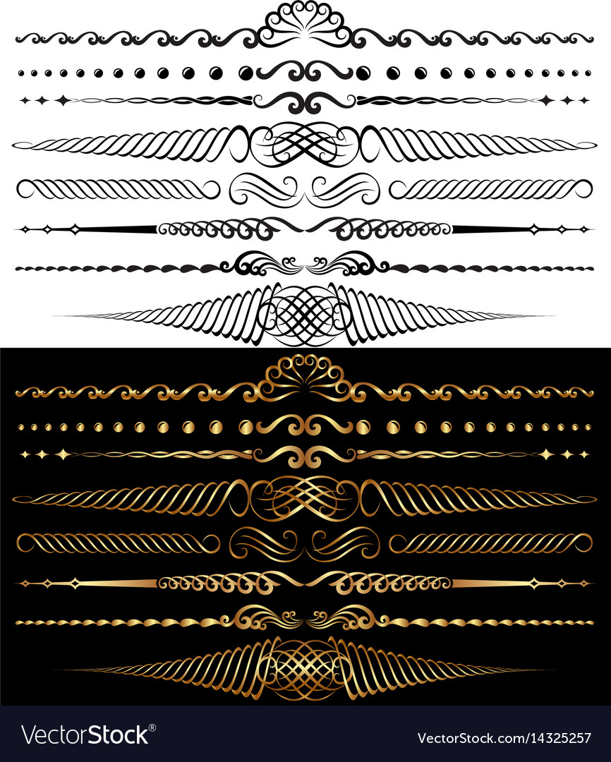 Separators Royalty Free Vector Image - VectorStock