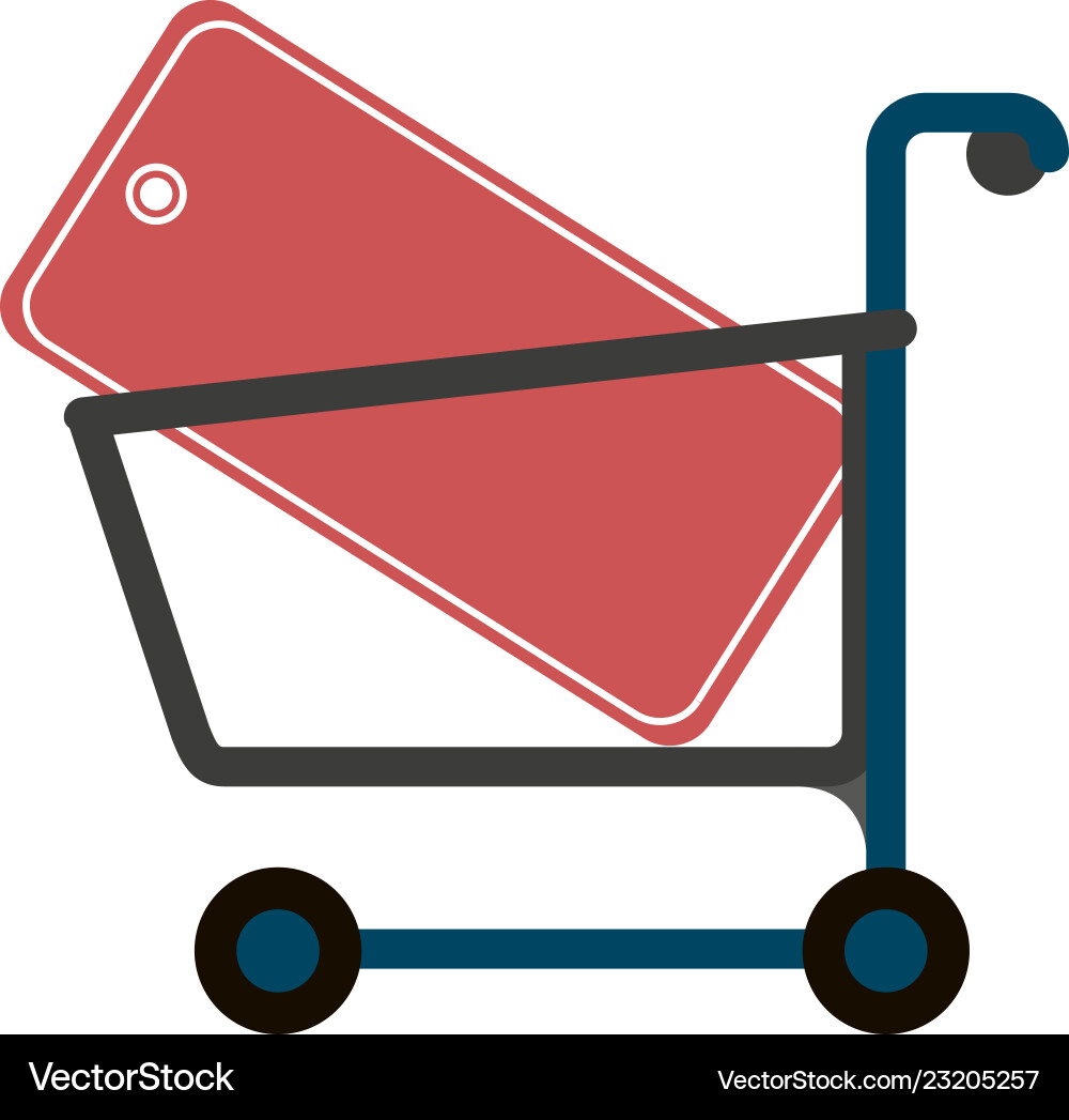 Shopping cart symbol Royalty Free Vector Image