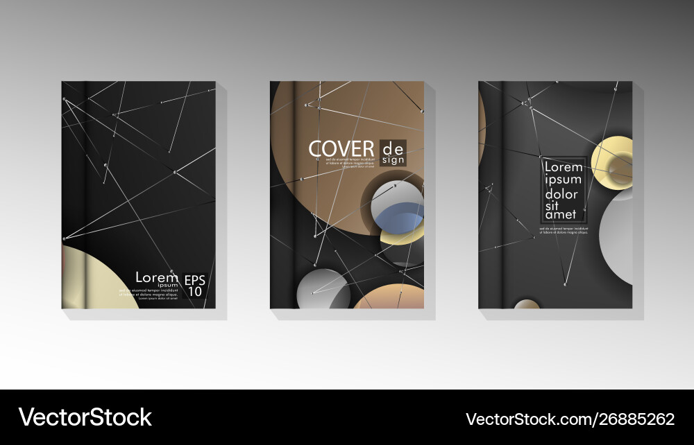 Abstract book cover design with a galaxy Vector Image