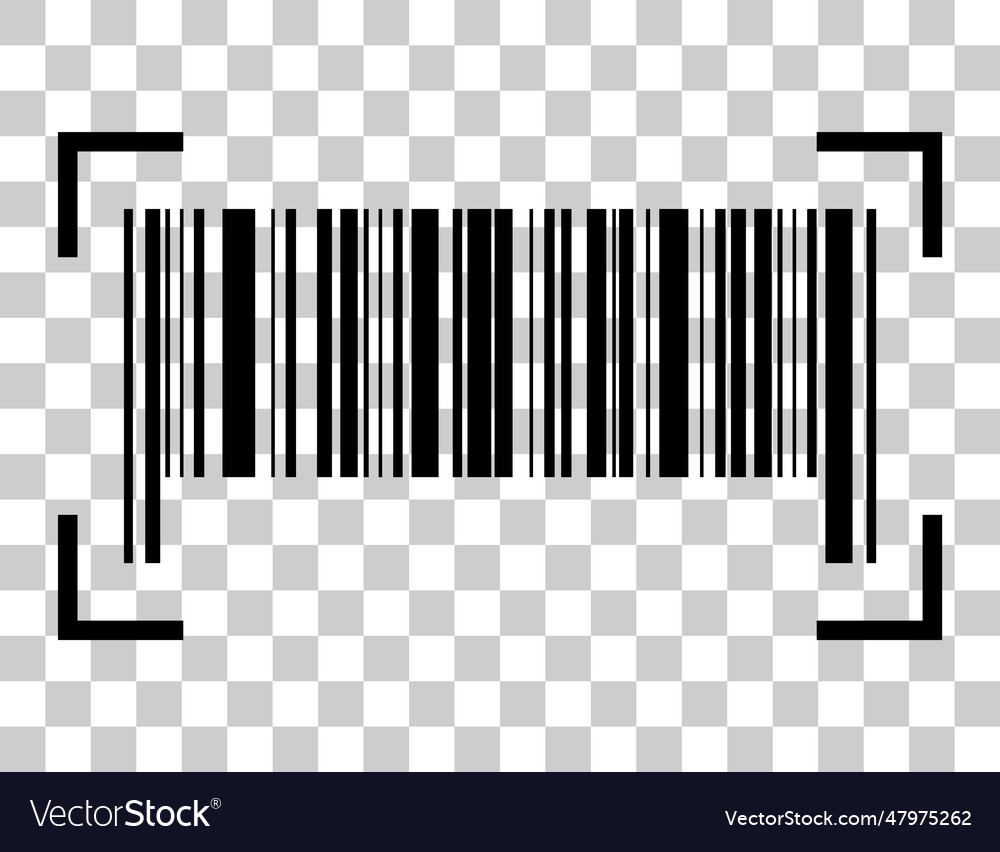 Barcode icon bar code for web flat design isolated