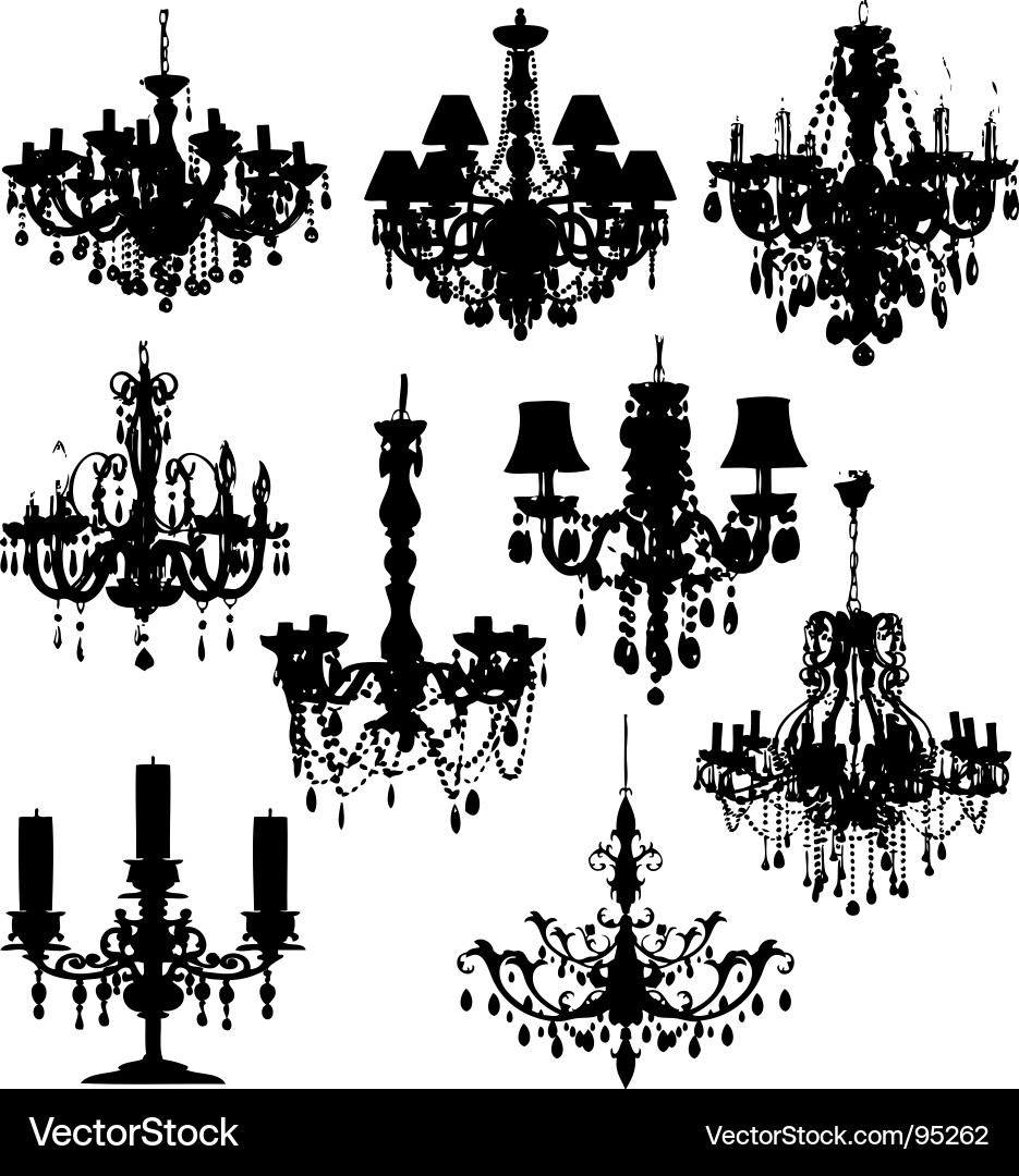 Chandeliers Royalty Free Vector Image - VectorStock