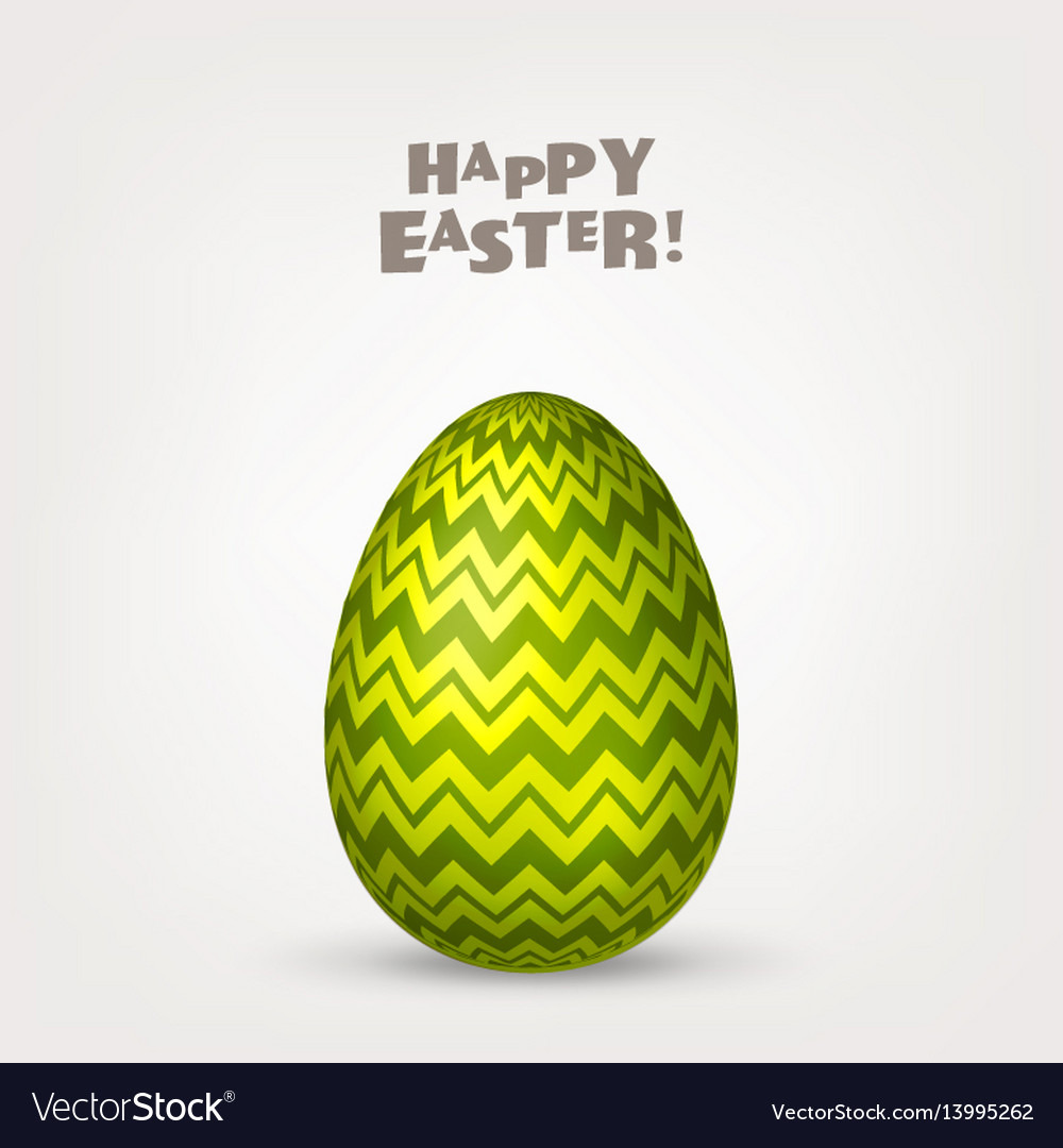 Easter egg spring holidays in april gift Vector Image