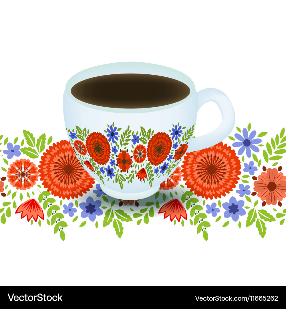 Isolated cup design Royalty Free Vector Image - VectorStock